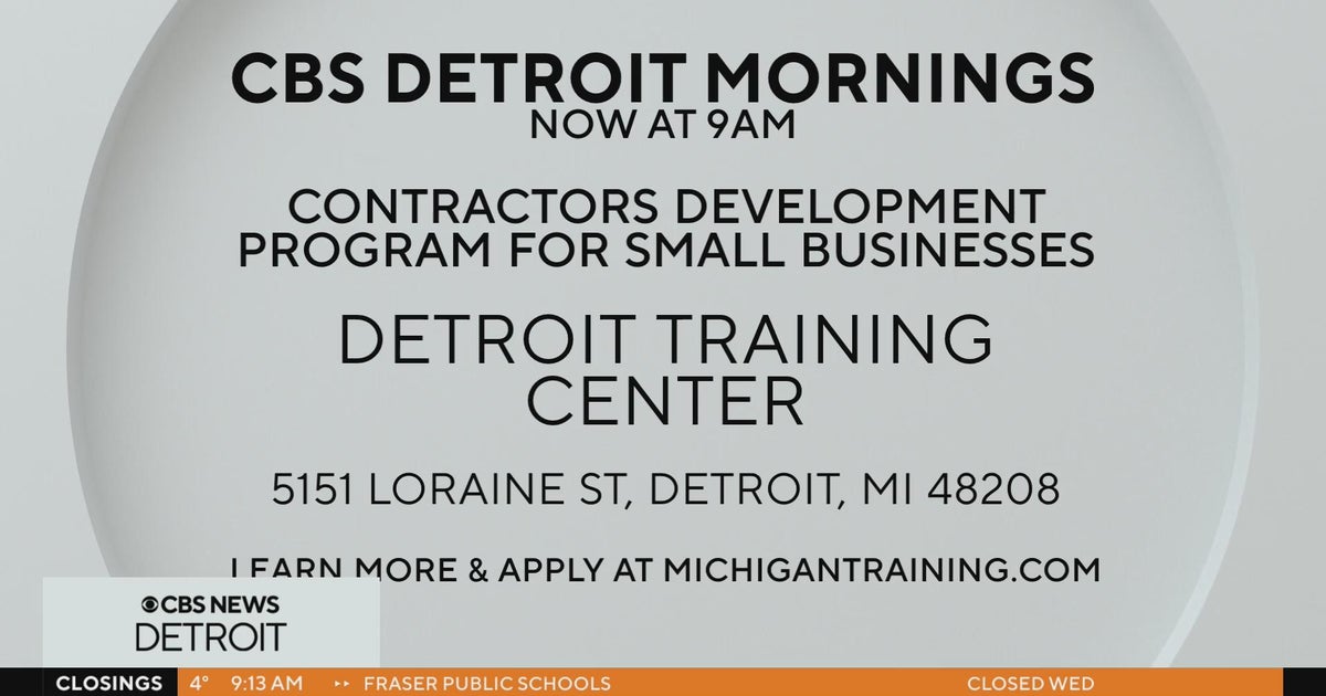 Contractors development program for small businesses - CBS Detroit