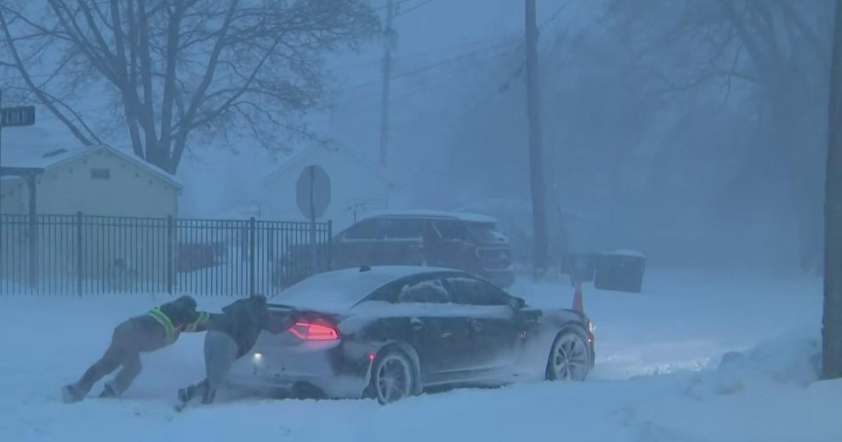 Blowing snow creating whiteout, hazardous road conditions in Michigan ...