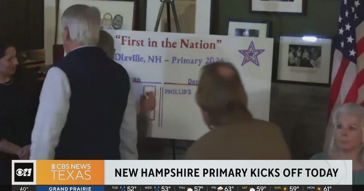 First primary election of the season underway in New Hampshire - CBS Texas