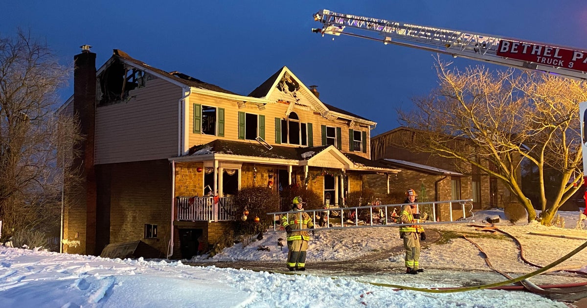 Bethel Park home destroyed in three-alarm fire - CBS Pittsburgh