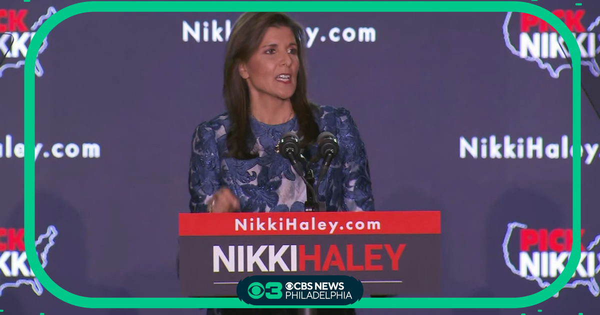 Nikki Haley not dropping out of race after Trump wins NH primary - CBS Philadelphia