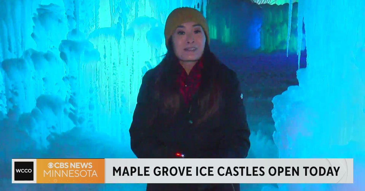 Take a sneak peek at the Ice Castles in Maple Grove - CBS Minnesota