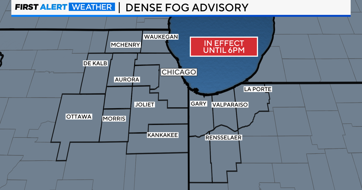 Dense Fog Advisory in effect, rain returns during the day - CBS Chicago
