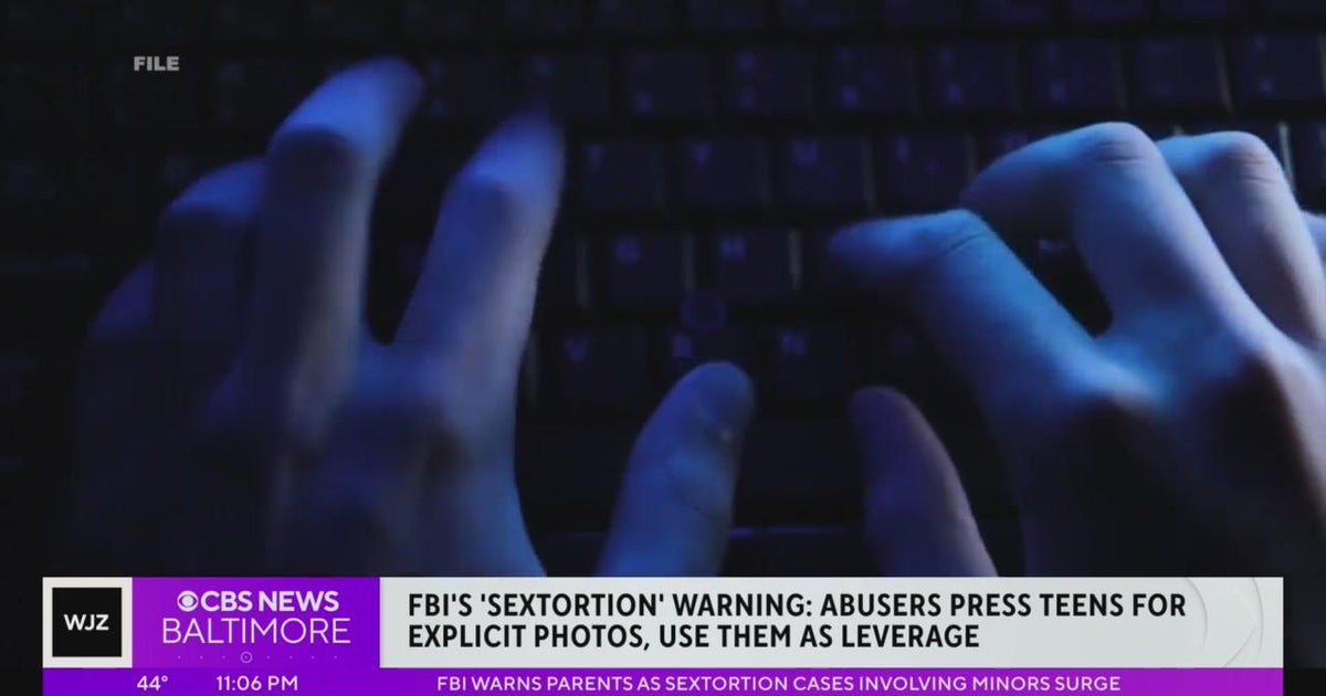FBI warns parents as sextortion cases involving minors surge - CBS ...