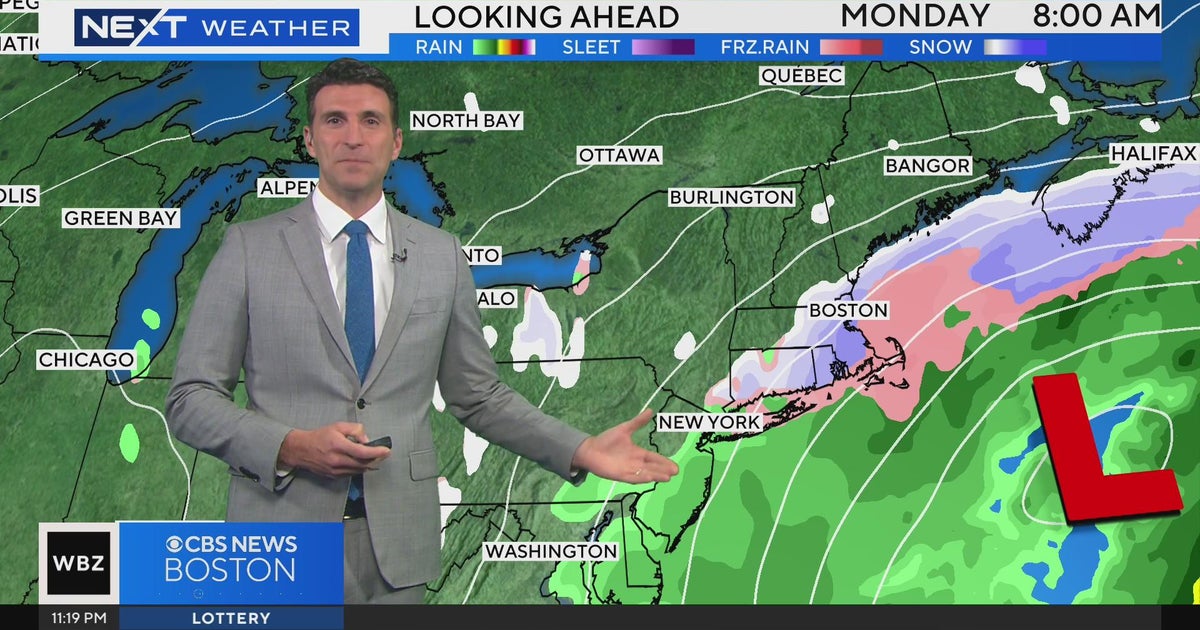Next Weather: WBZ Forecast For January 25 - CBS Boston