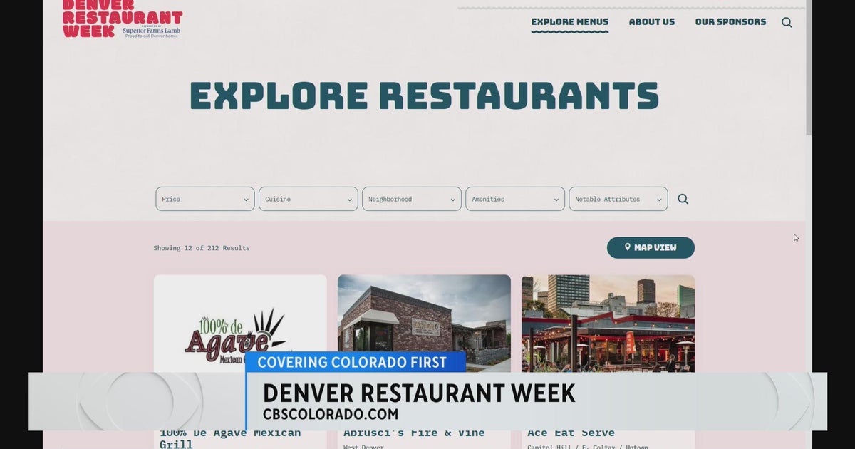 Denver Restaurant Week menus are live - CBS Colorado