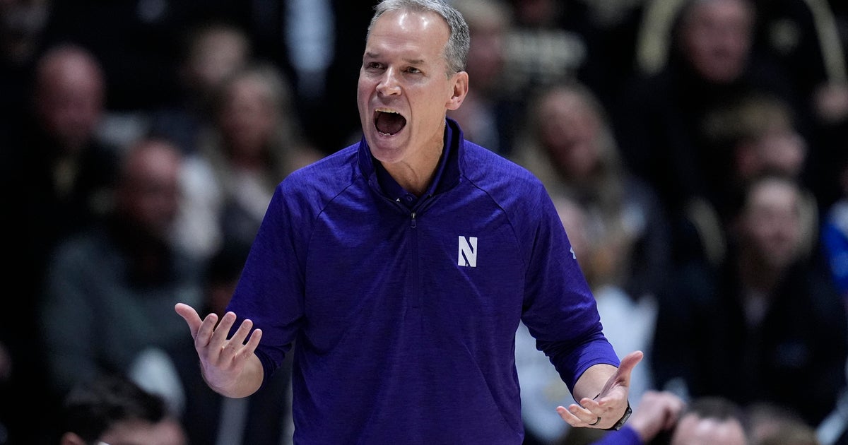 Northwestern coach Collins receives $5,000 fine after ejection - CBS ...