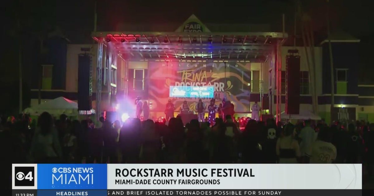 Rapper Trina holds 2nd Rockstarr Music Festival - CBS Miami