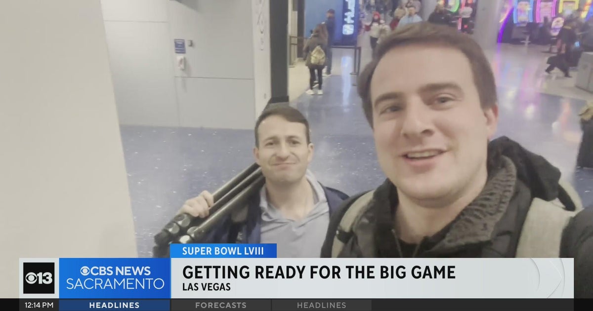 Jake and Andrew arrive in Las Vegas ahead of Super Bowl LVIII - CBS ...