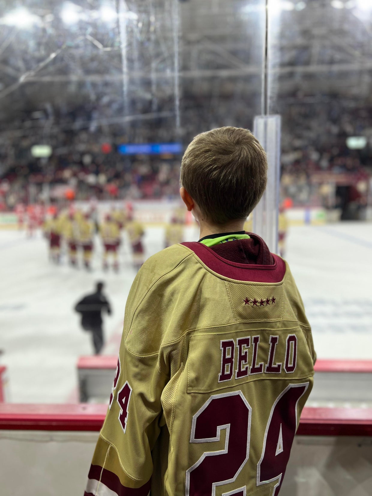 Needham 10-year-old Josh Bello inspiring Boston College hockey team ...