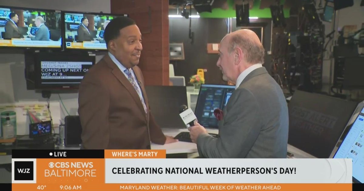 Where's Marty? Celebrating National Weather Person Day - CBS Baltimore