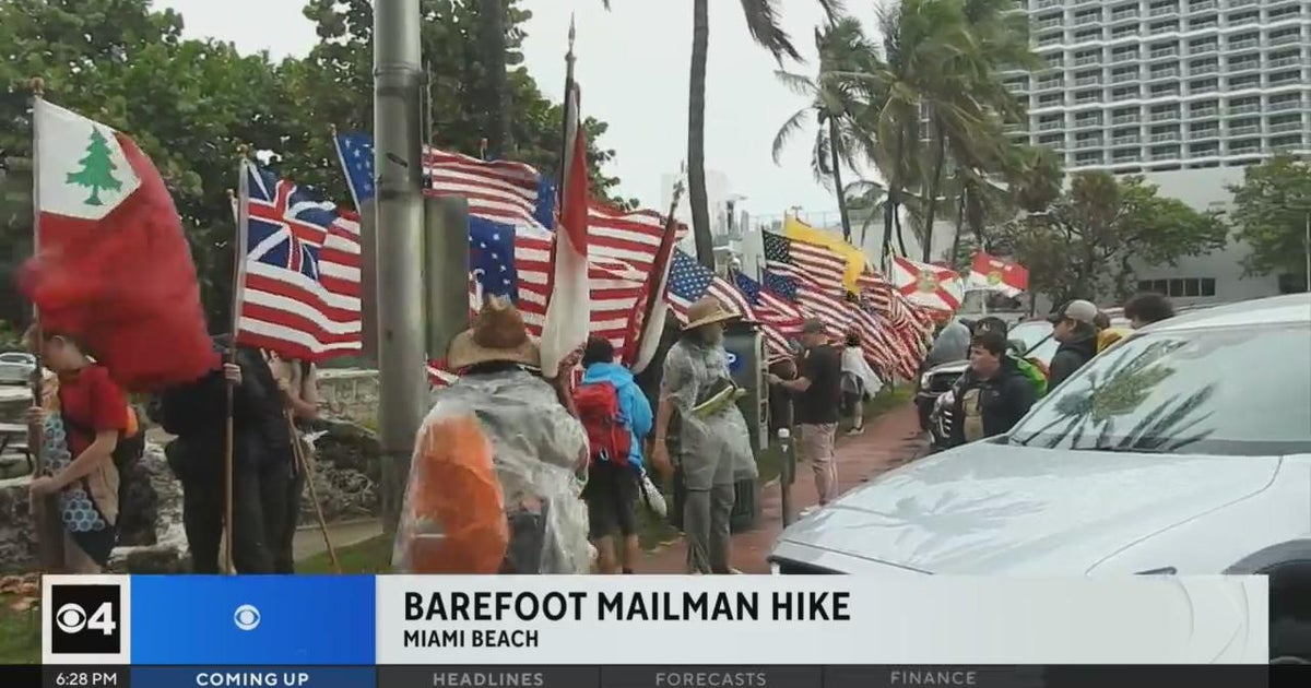 Local Scouts participate in Barefoot Mailman Historical Hike - CBS Miami