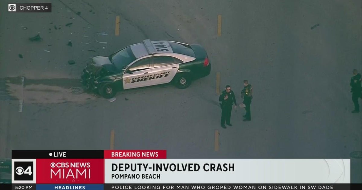 Bso Deputy Involved Crash In Pompano Beach Cbs Miami