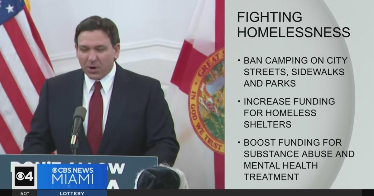 Gov. Ron DeSantis announces two initiatives in Miami Beach - CBS Miami