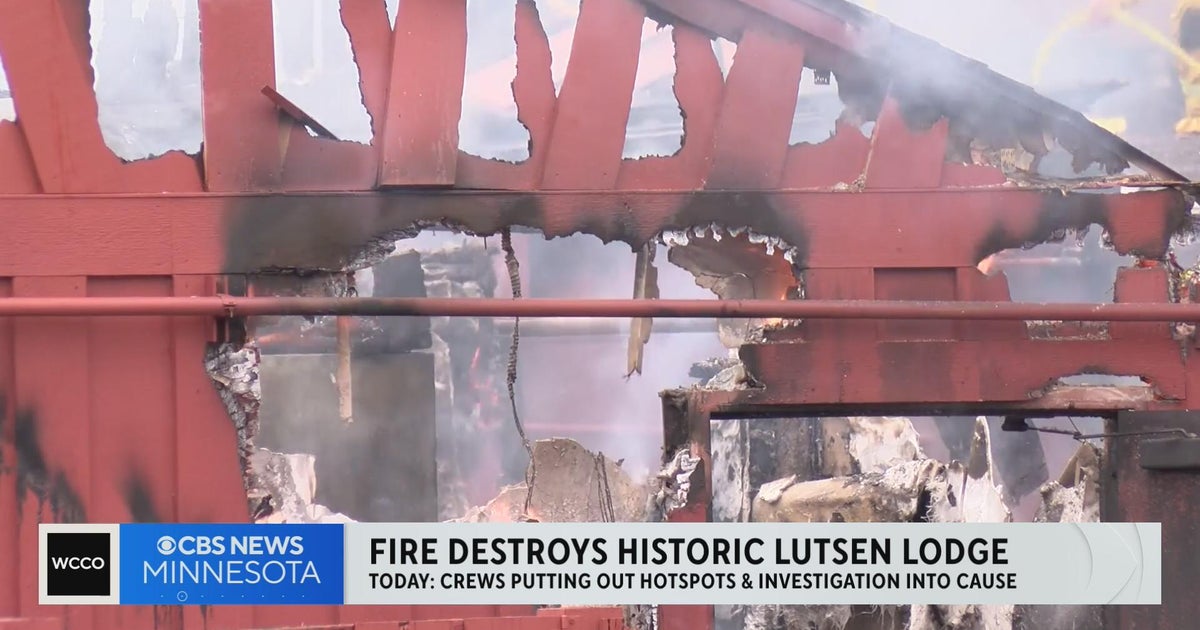 Investigators sifting through wreckage of Lutsen Lodge fire - CBS Minnesota