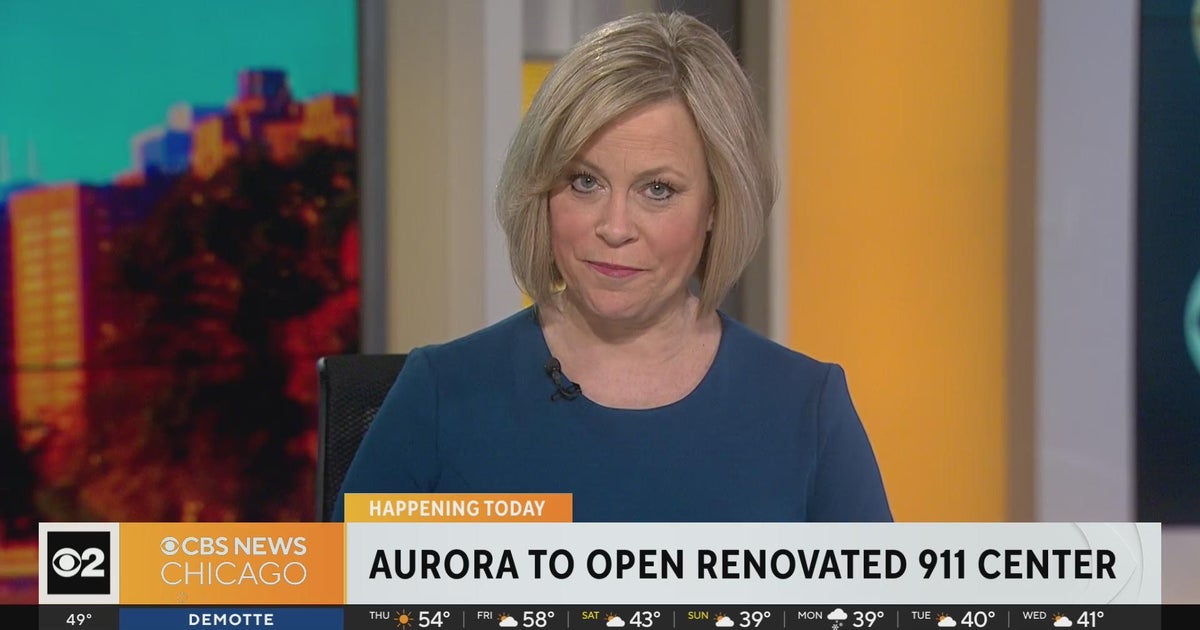 Aurora opening renovated 911 center - CBS Chicago