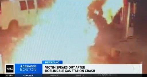 Video shows SUV crash into gas pumps, sparking explosion in Boston ...