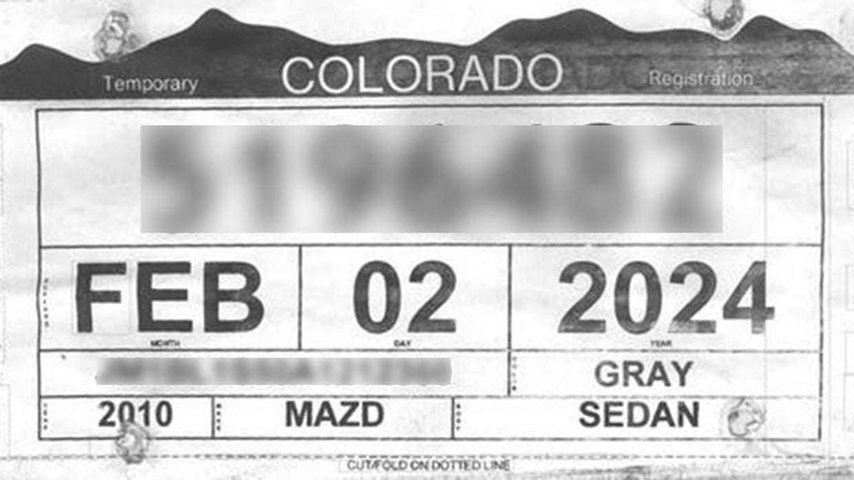 Fake temporary Colorado license plates a concern for police in one ...