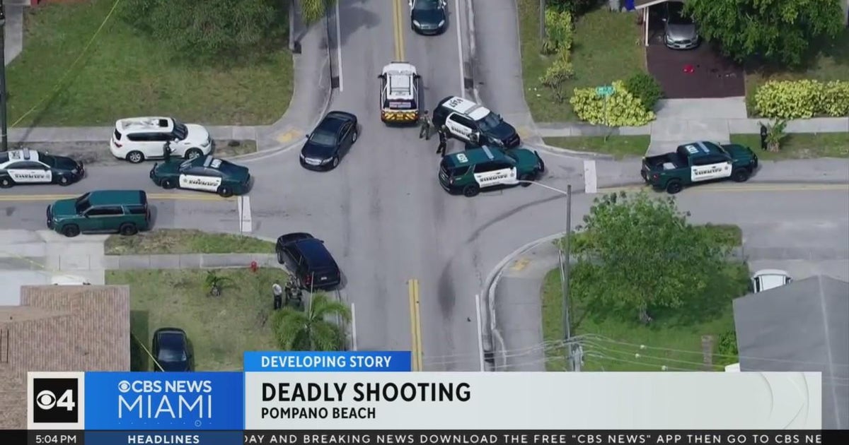 Pompano Beach fatal shooting under investigation, 1 in custody - CBS Miami