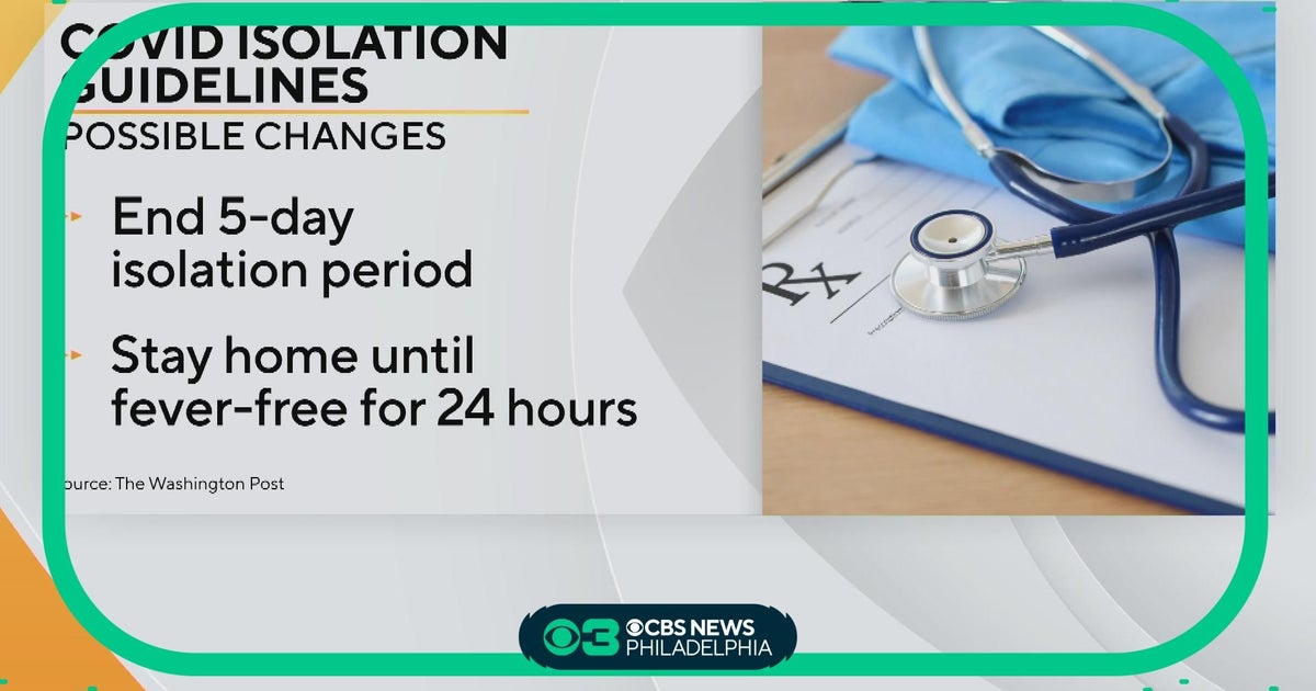 CDC considers a big change in isolation guidelines for COVID-19 - CBS ...