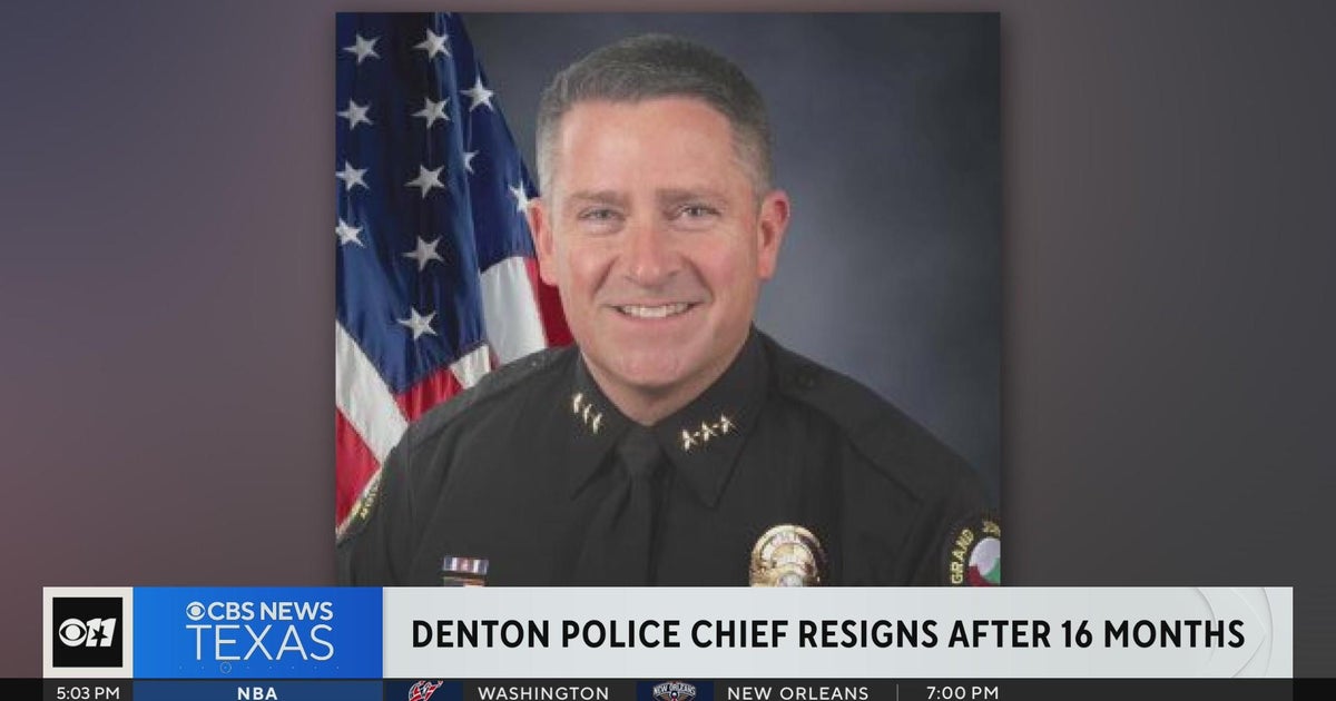 Denton Police Chief resigns after 16 months - CBS Texas