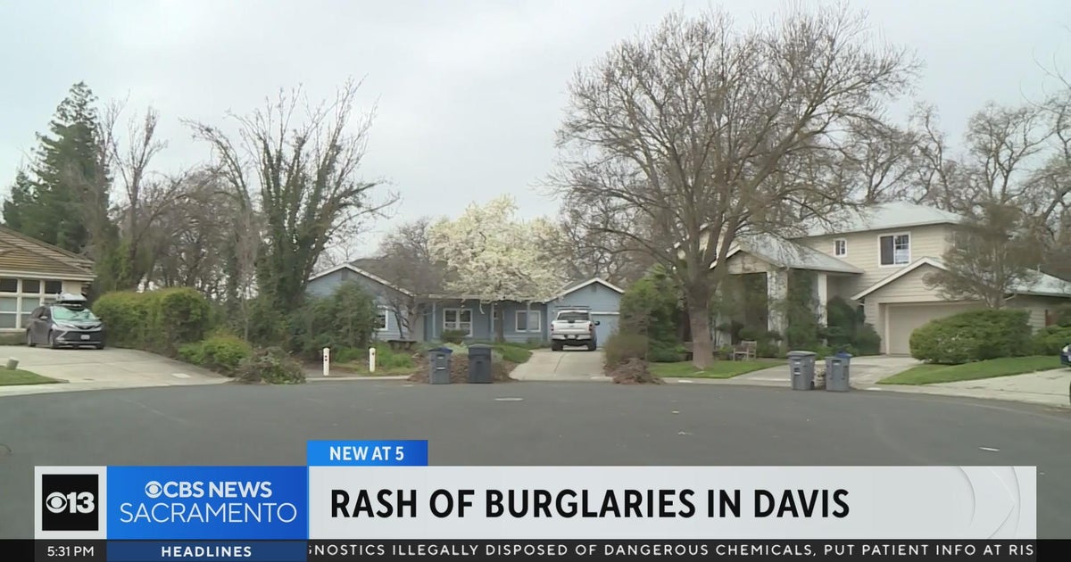 Davis residents concerned after uptick in burglaries - CBS Sacramento