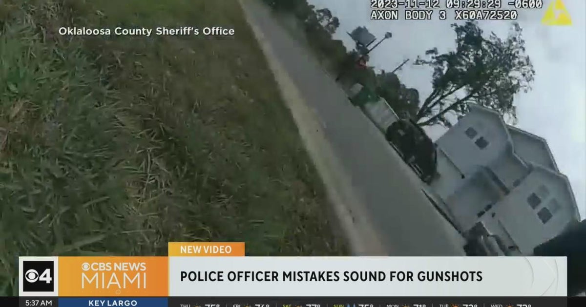 Body cam video shows FL officer mistakes sound of acorn falling for ...