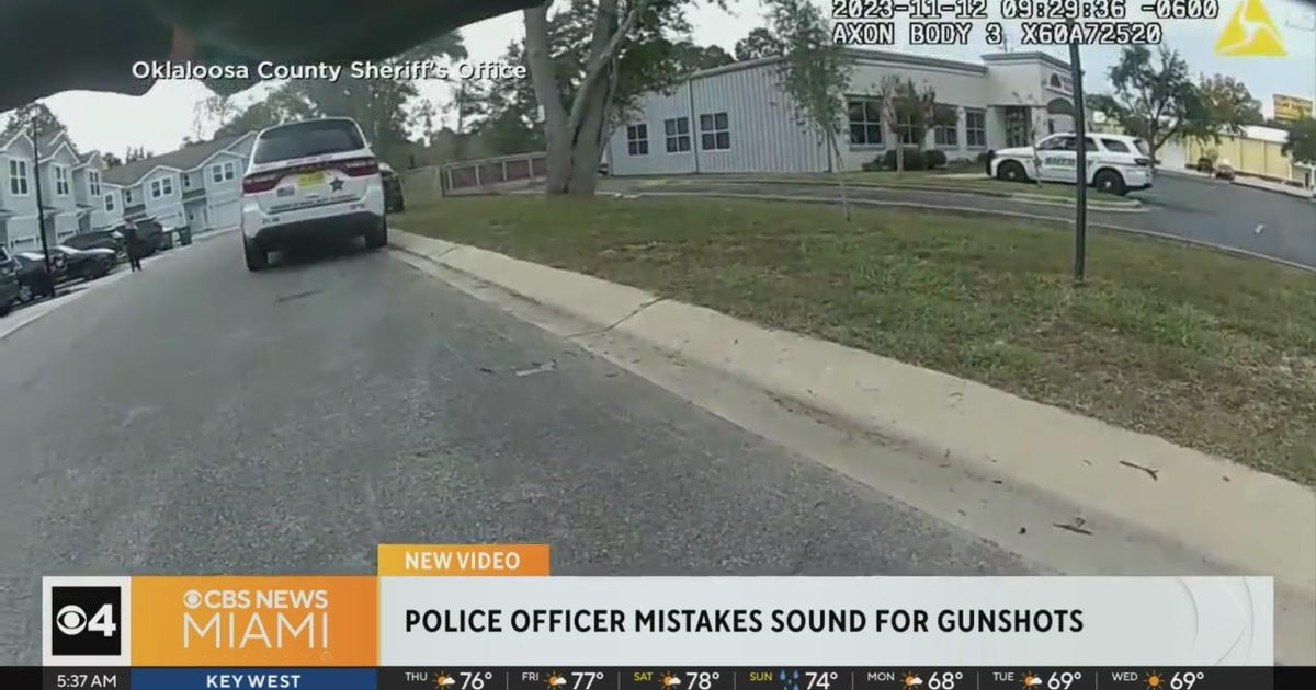 Florida deputy mistook falling acorn for gunfire, he fired back - CBS Miami