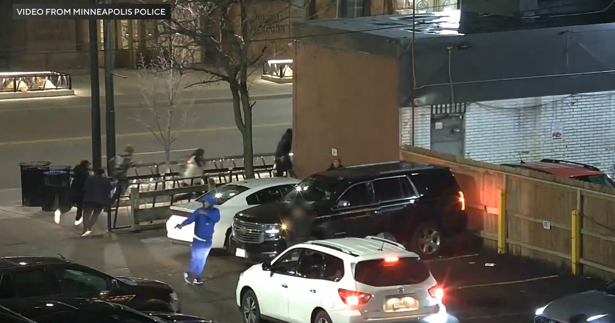 Raw video: Surveillance vid tracks parking lot shooting suspect ...