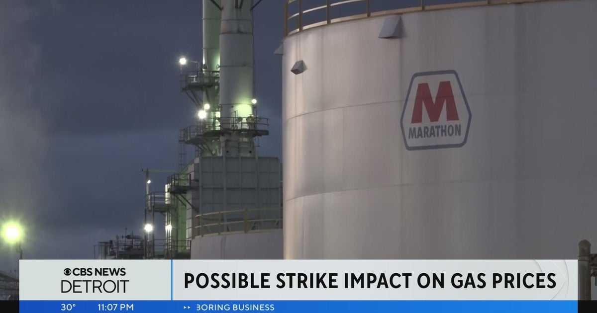 Marathon's Detroit refinery workers approve strike authorization - CBS ...