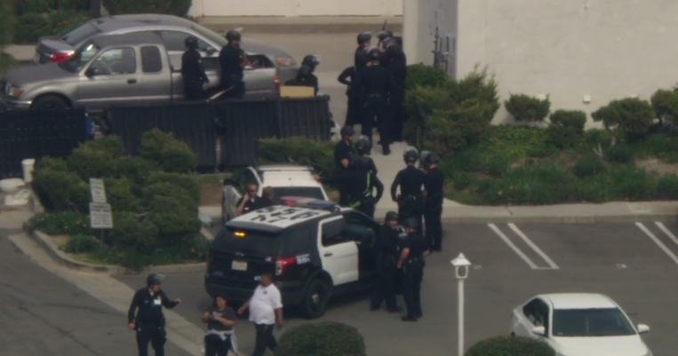 Female suspect found dead after shooting woman in Northridge - CBS Los ...