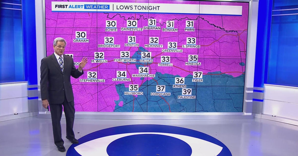 Cold weather coming in to DFW this weekend - CBS Texas