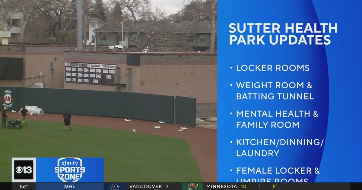 Renevations being done to Sutter Health Park in West Sacramento - CBS ...