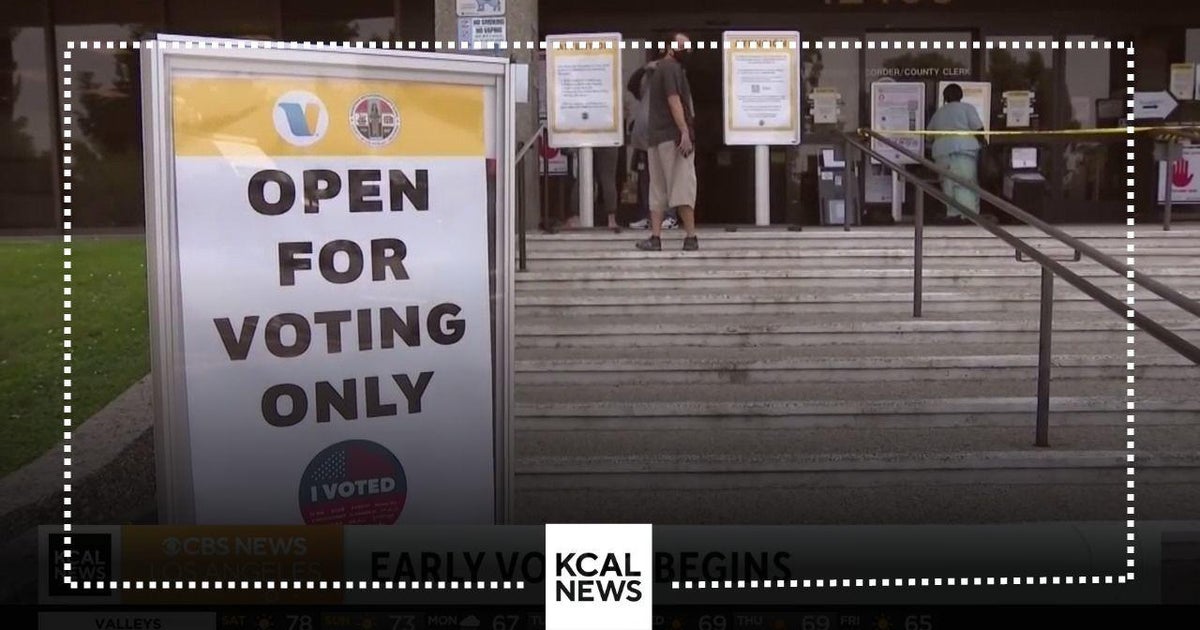 Early voting centers open Saturday for the March 5 election - CBS Los ...