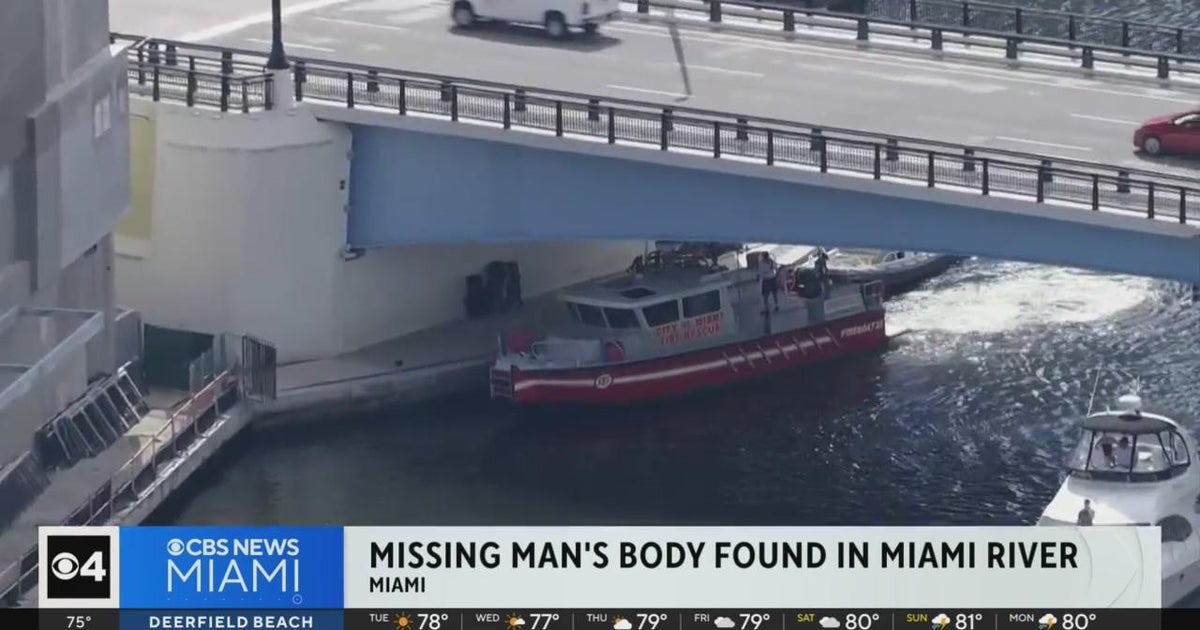 Missing man's body found in Miami river - CBS Miami