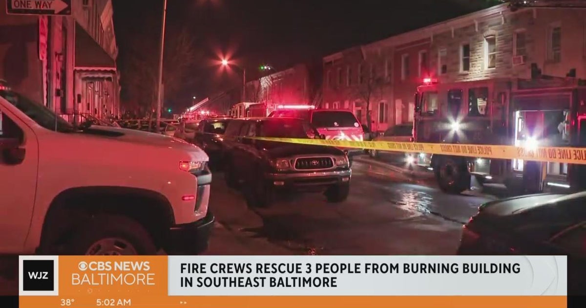 Three hospitalized after rescue from Southeast Baltimore house fire ...
