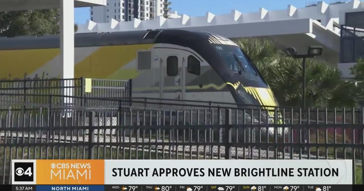 Stuart selected for a new Brightline station - CBS Miami