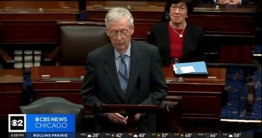 GOP Senator Mitch McConnell is stepping down. - CBS Chicago