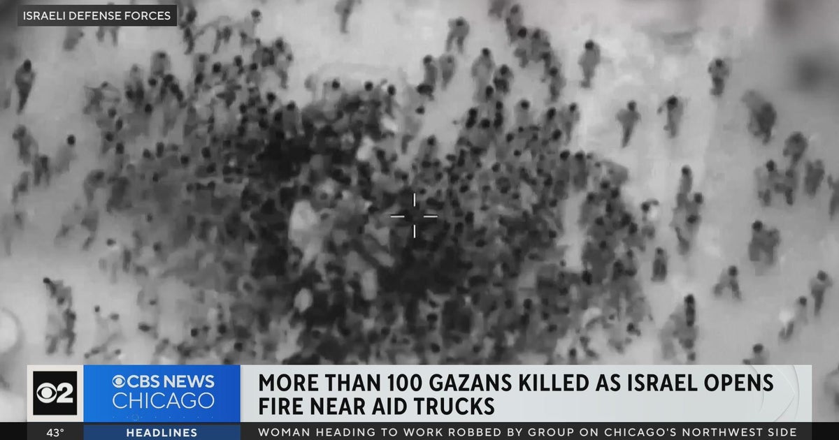 More than 100 Gazans killed as Israel opens fire near aid trucks - CBS ...