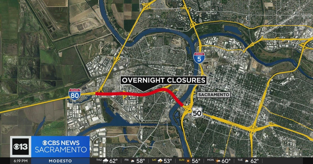Highway 50 to see closures in West Sacramento Wednesday, Thursday ...