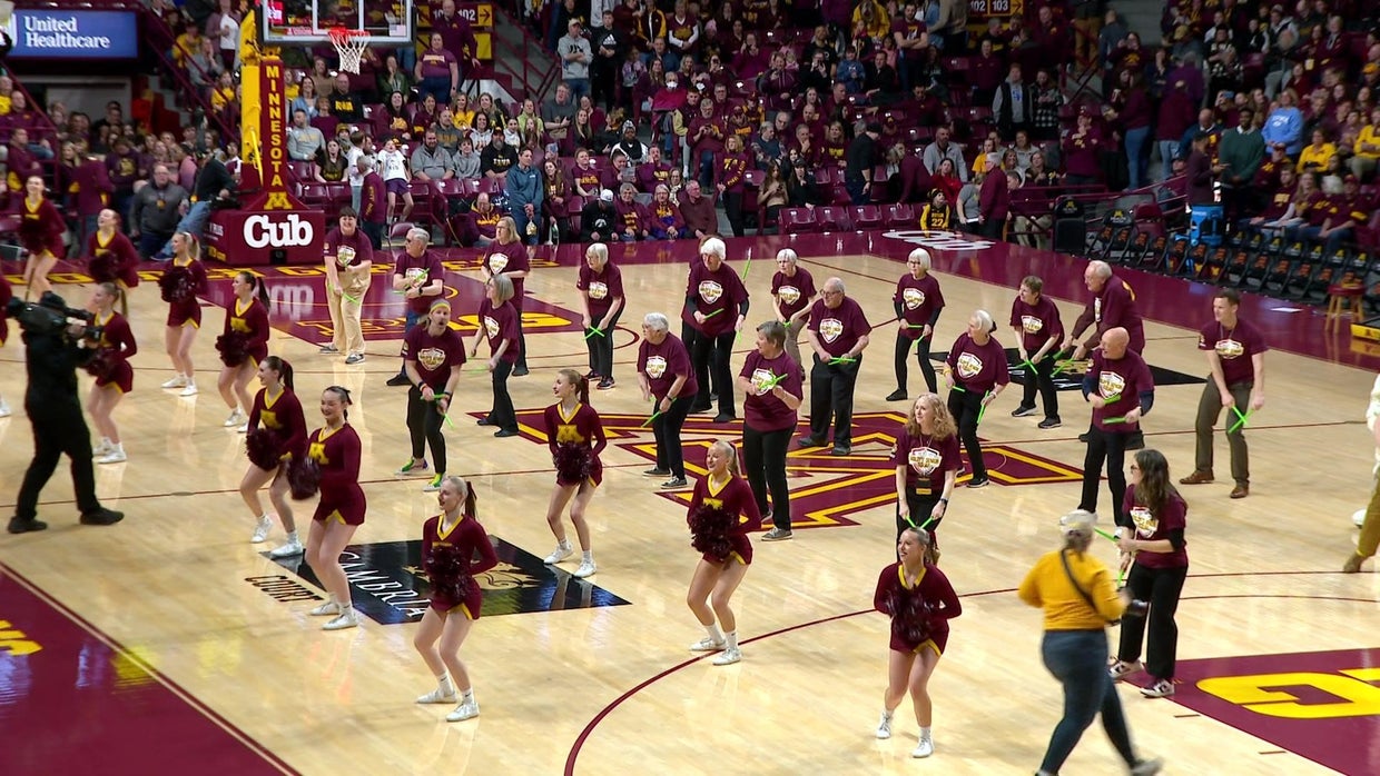 Dance team made up of seniors perform at Gophers halftime show - CBS ...