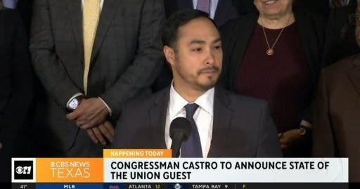 Congressman Castro to announce State of the Union guest - CBS Texas