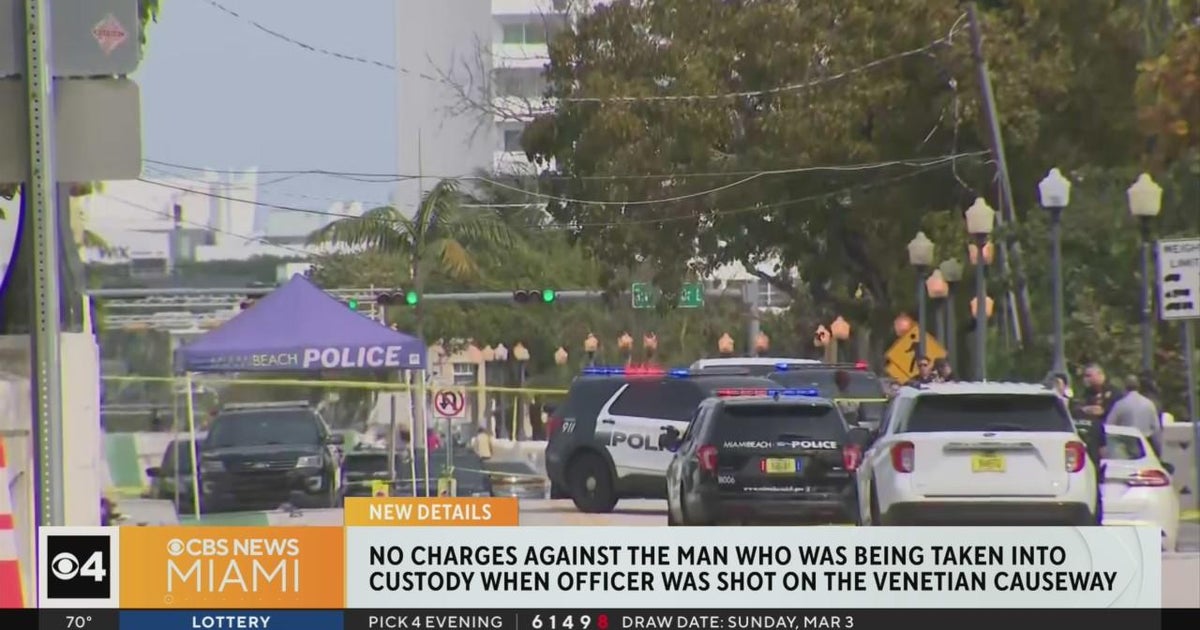 Miami Beach Officer Shot By Another Officer On The Scene Of An Arrest