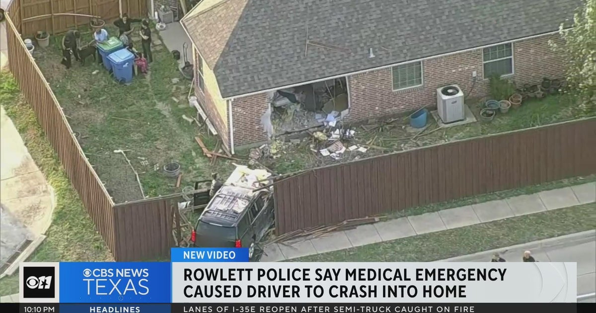 Rowlett police say medical emergency caused driver to crash into home ...