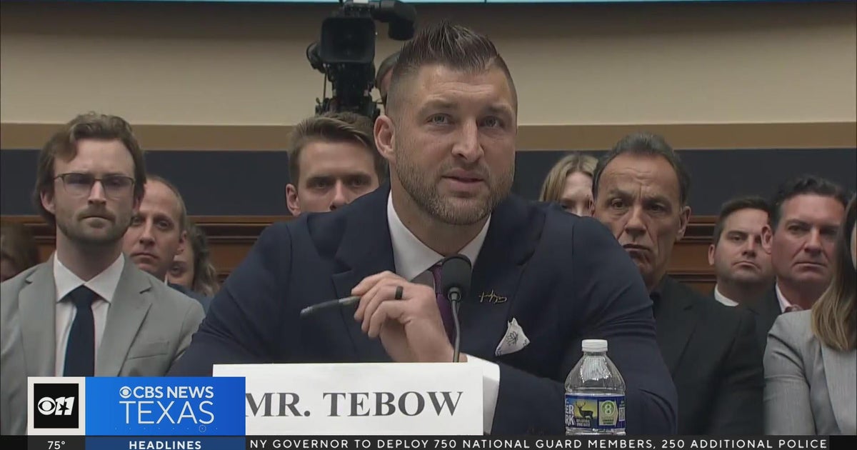 Tim Tebow testifies on Capitol Hill - CBS Texas