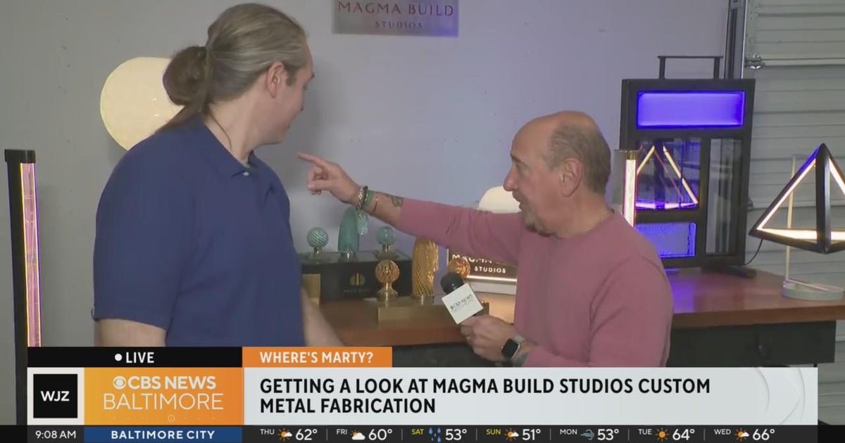 Where's Marty? At Magma Build Studios learning about the art of metal fabrication - CBS Baltimore