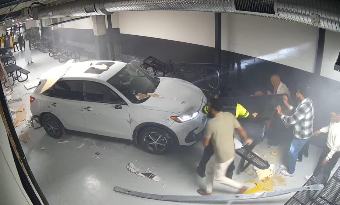 SUV crashes through Minneapolis' Karmel Mall, injuring woman - CBS ...