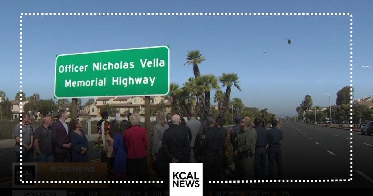 Fallen Huntington Beach Officer Nicholas Vella honored with highway ...