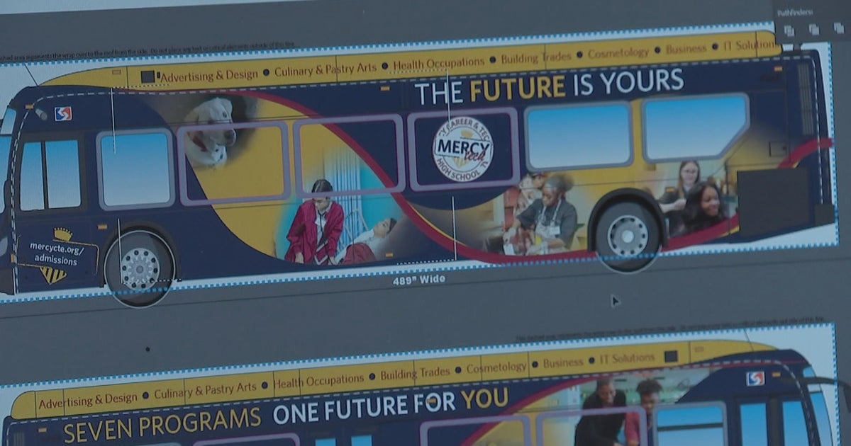 Philadelphia high school student gives SEPTA bus new design - CBS ...