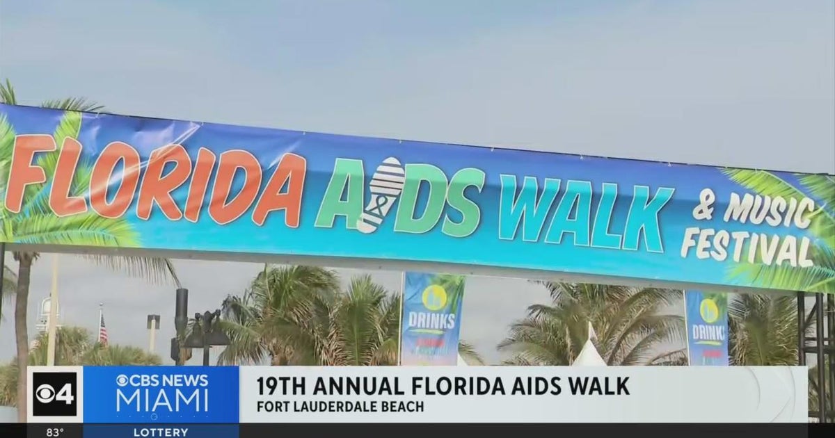19th Annual Florida AIDS Walk kicks off on Fort Lauderdale Beach - CBS ...